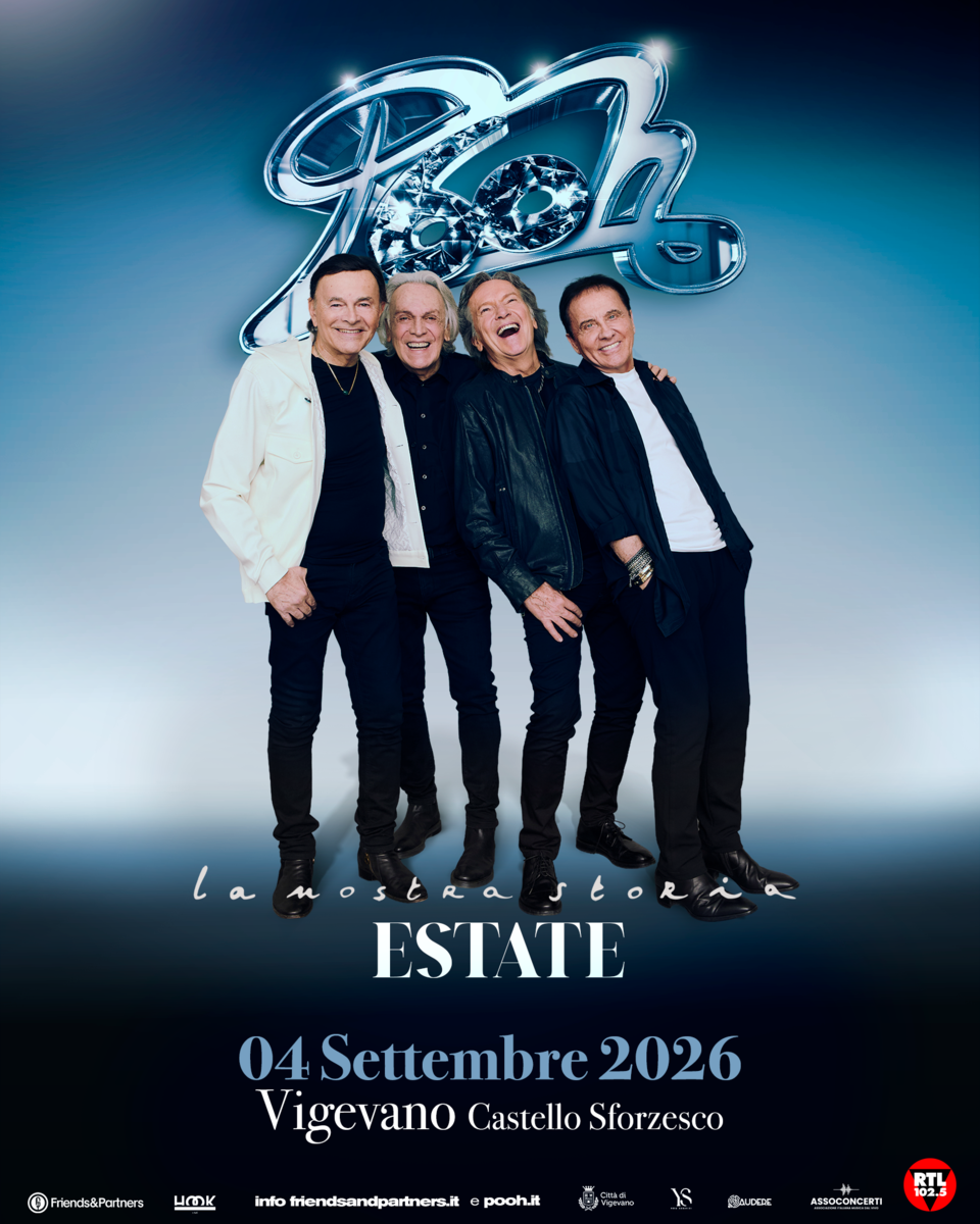 Vigevano in Castello 2026, arrivano i Pooh con la "Nostra Storia ...