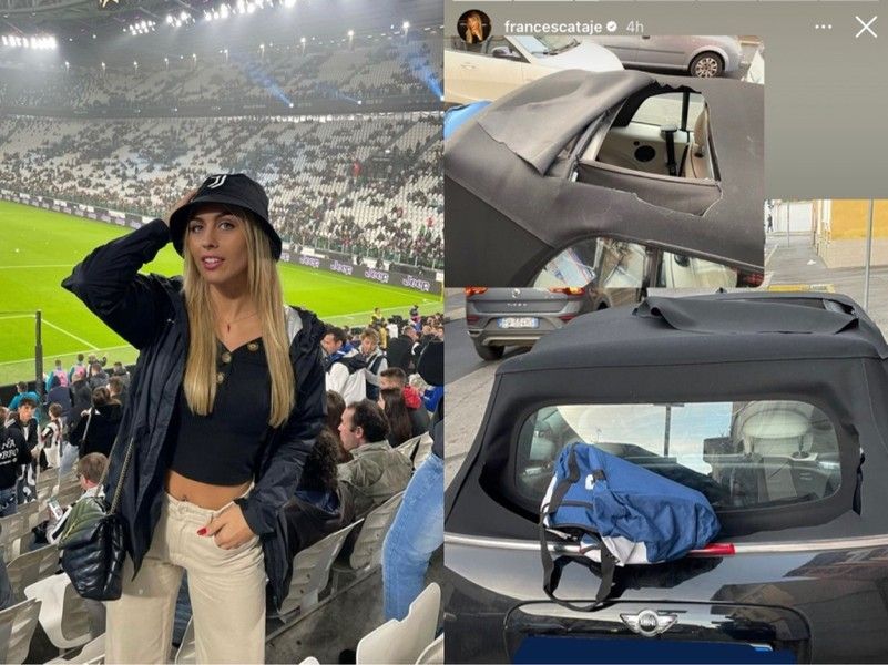 Lo sfogo su Instagram di Francesca Tajè per l'auto distrutta dai ladri ...
